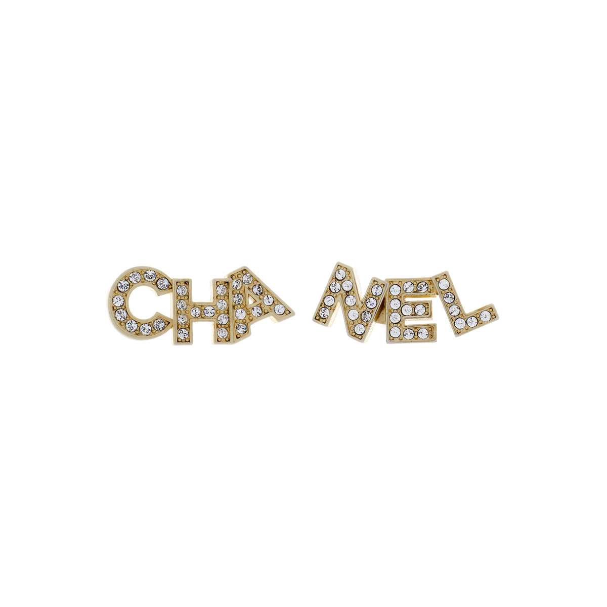 Chanel Crystal Cha-Nel Earrings – Modaselle
