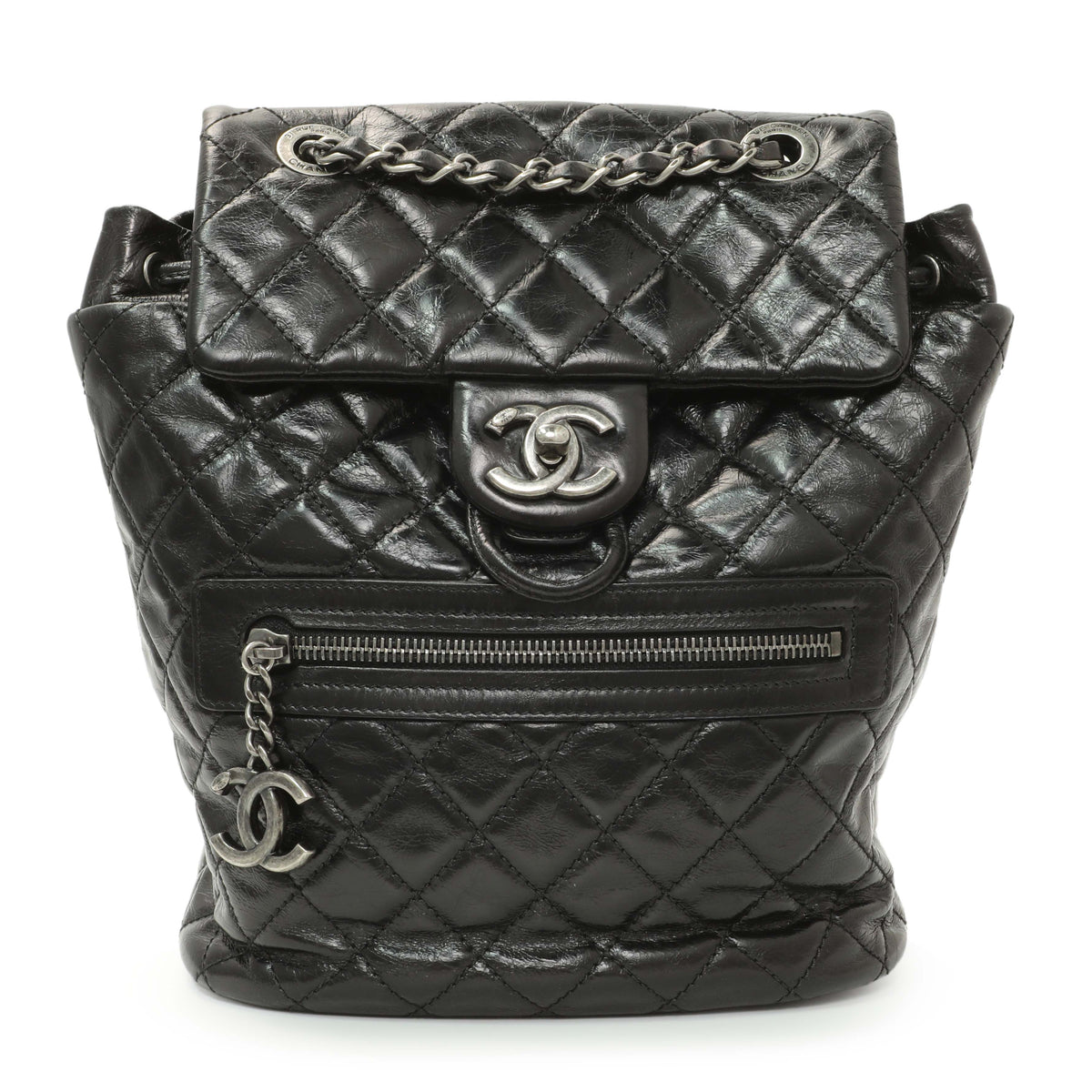 Chanel Black Glazed Calfskin Salzburg Mountain Backpack – Modaselle