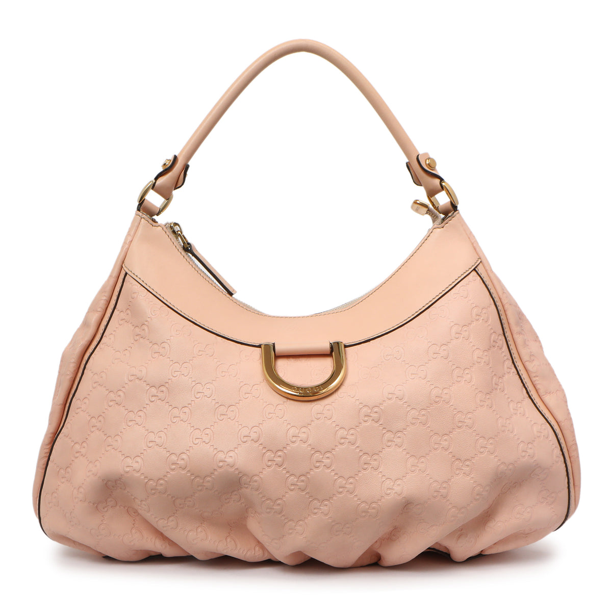 Gucci Pink Guccissima Large D Ring Hobo – Modaselle